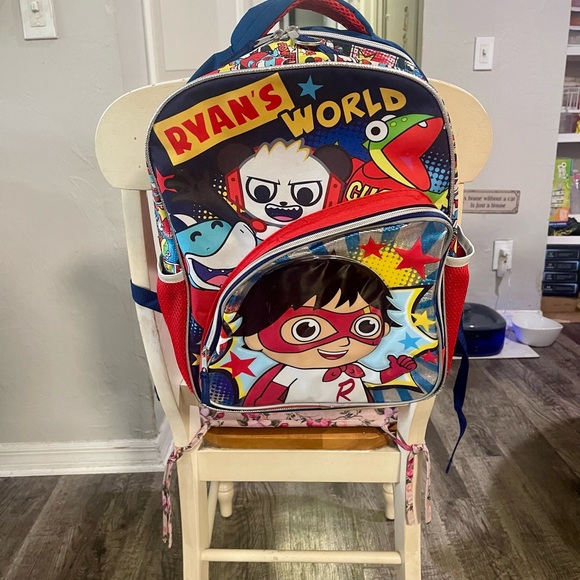 Ryan's World | Accessories | Ryans World Red And Blue Kids Backpack ...